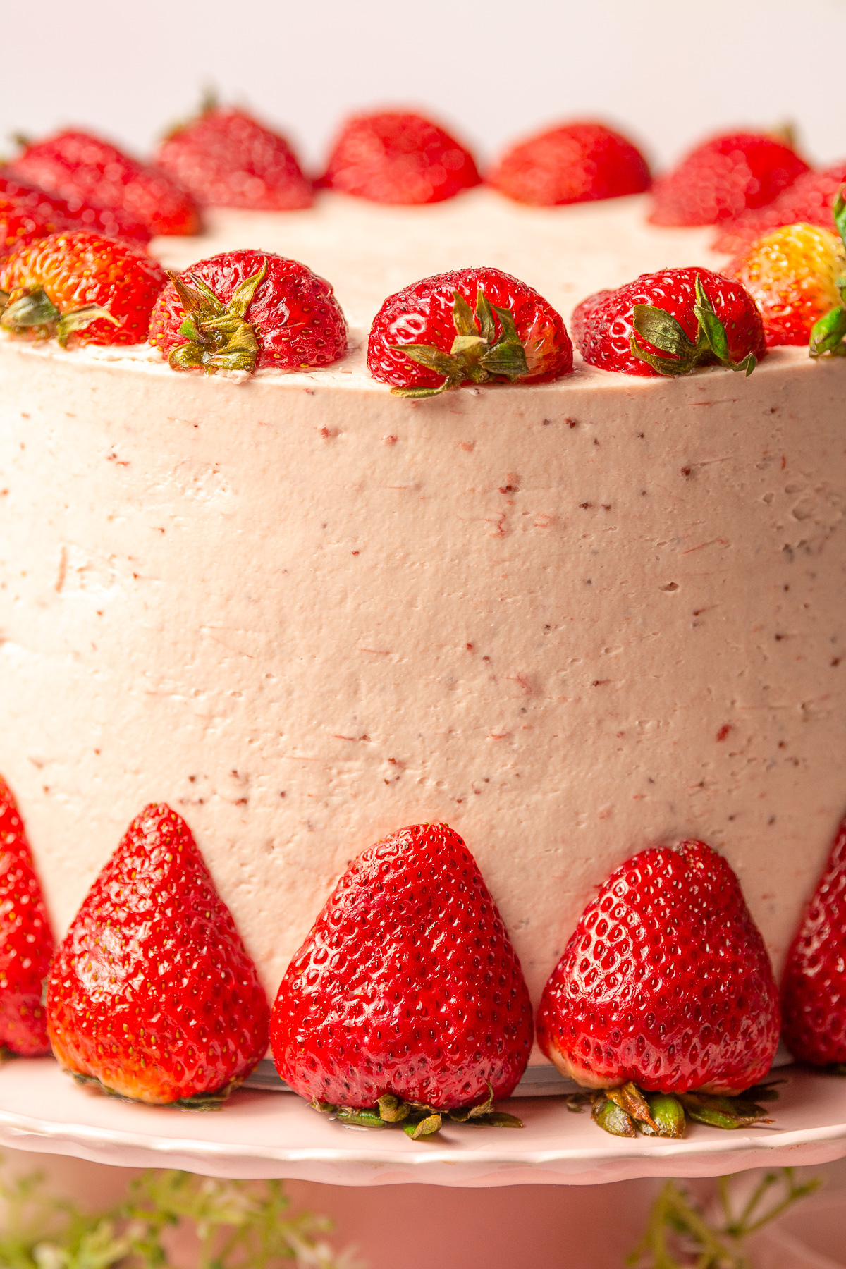 Triple Strawberry Layer Cake - The Stush Kitchen