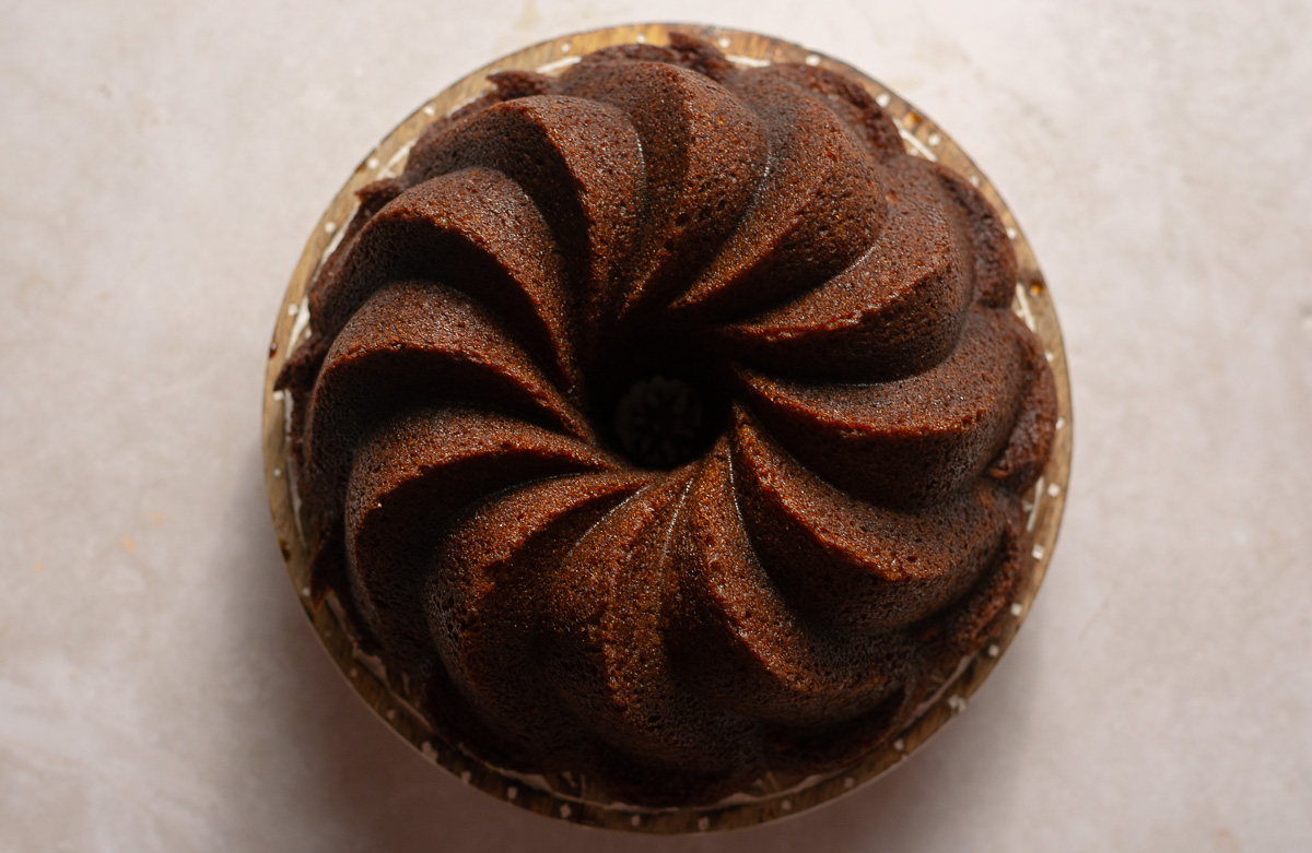 Chocolate Banana Marble Bundt Cake - The Stush Kitchen