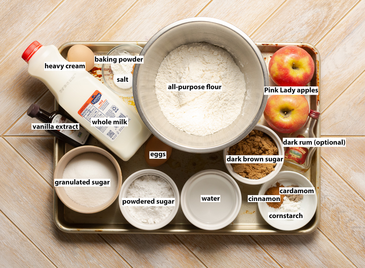 Apple Pie Funnel Cake Recipe - The Stush Kitchen
