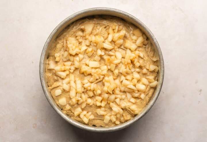 Spiced Pear Crumb Cake - The Stush Kitchen